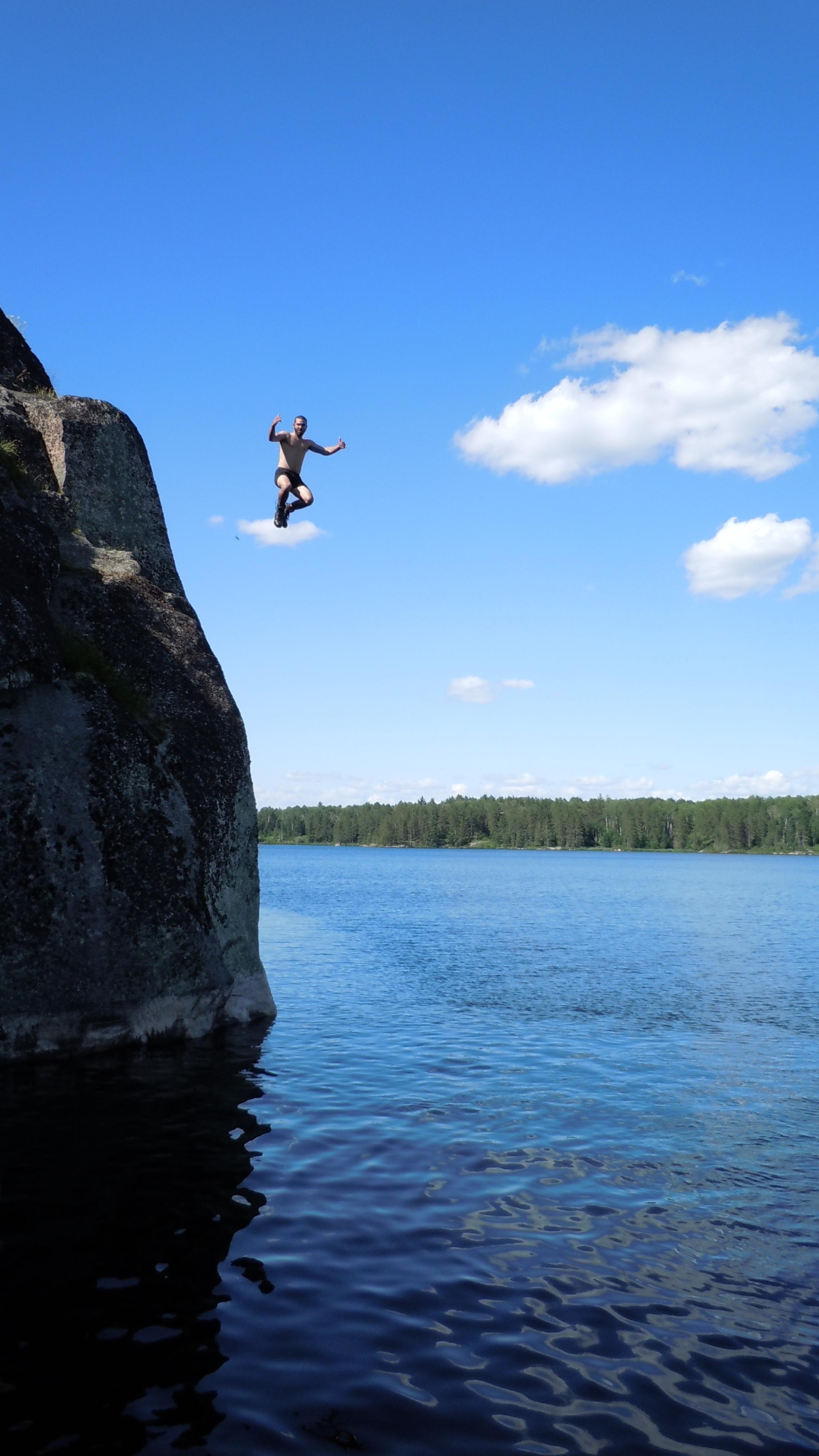 BWCA BWCA cliff jumping Boundary Waters Listening Point - General ...