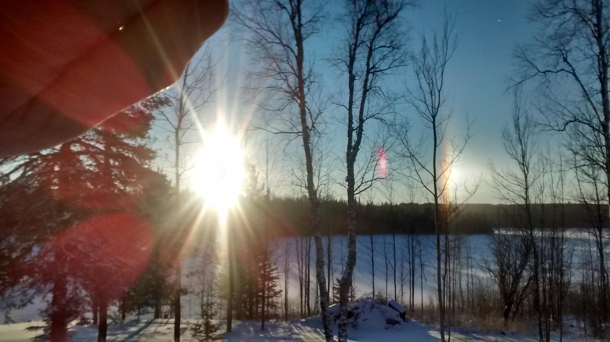 BWCA Weird Sun this Sunday morning Boundary Waters Listening Point ...