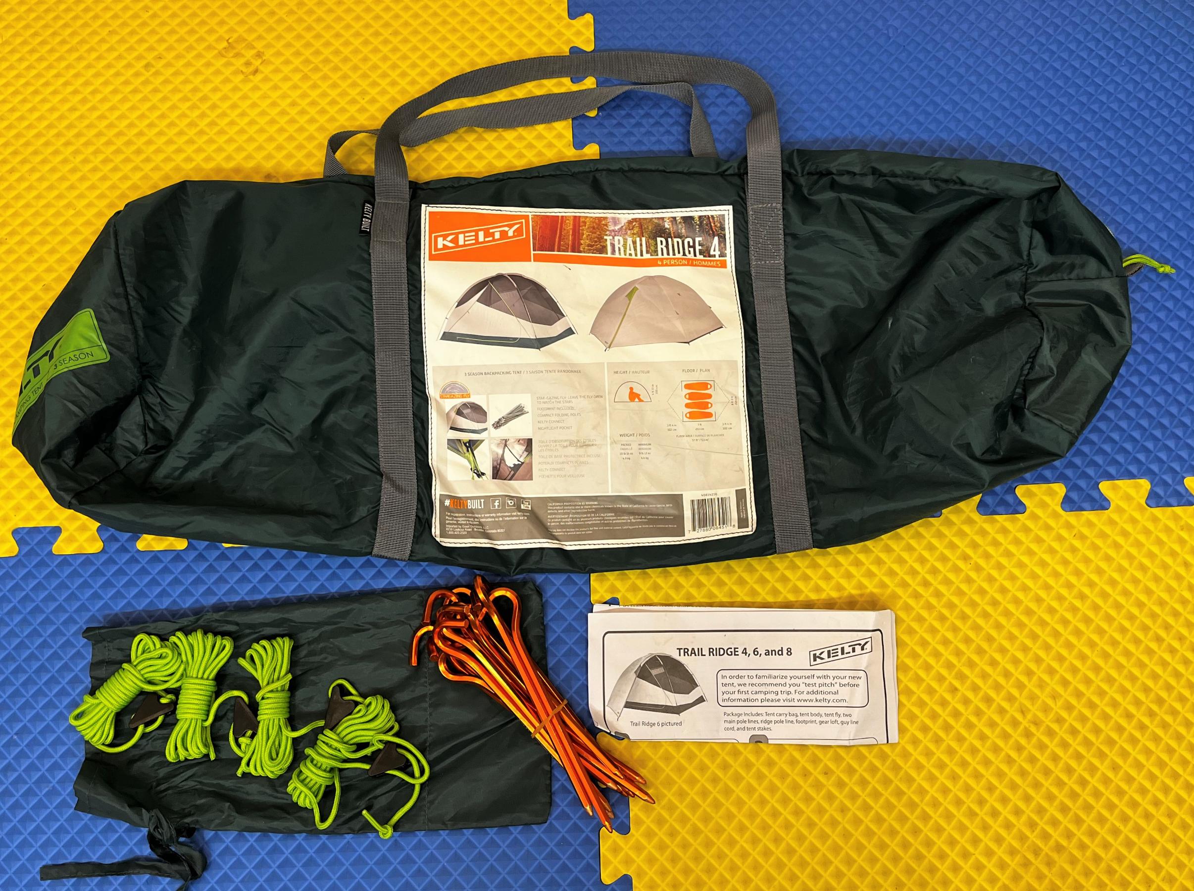 BWCA SOLD:Kelty Trail Ridge 4 Tent with footprint Boundary Waters Items ...