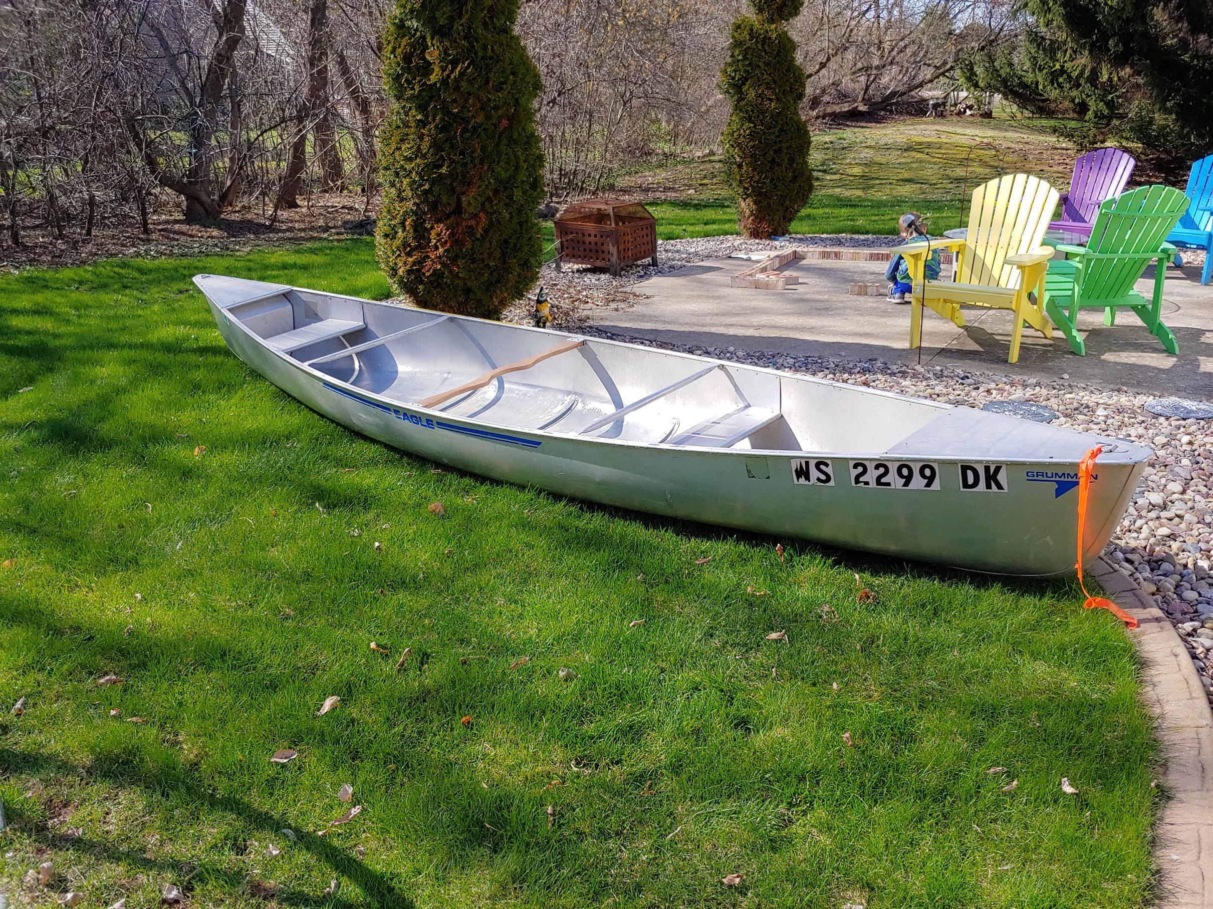 BWCA SOLD:Aluminum canoe 17 ft with new yoke Boundary Waters Items For ...