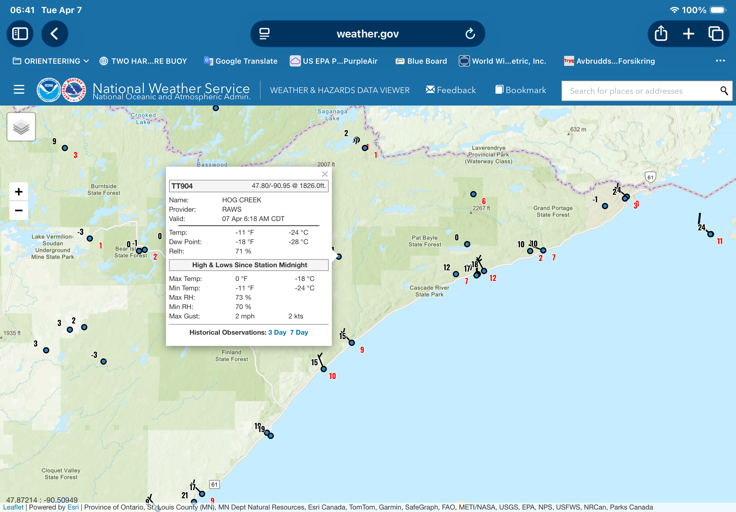BWCA Pack yer woolens for the MN opener Boundary Waters Listening Point ...