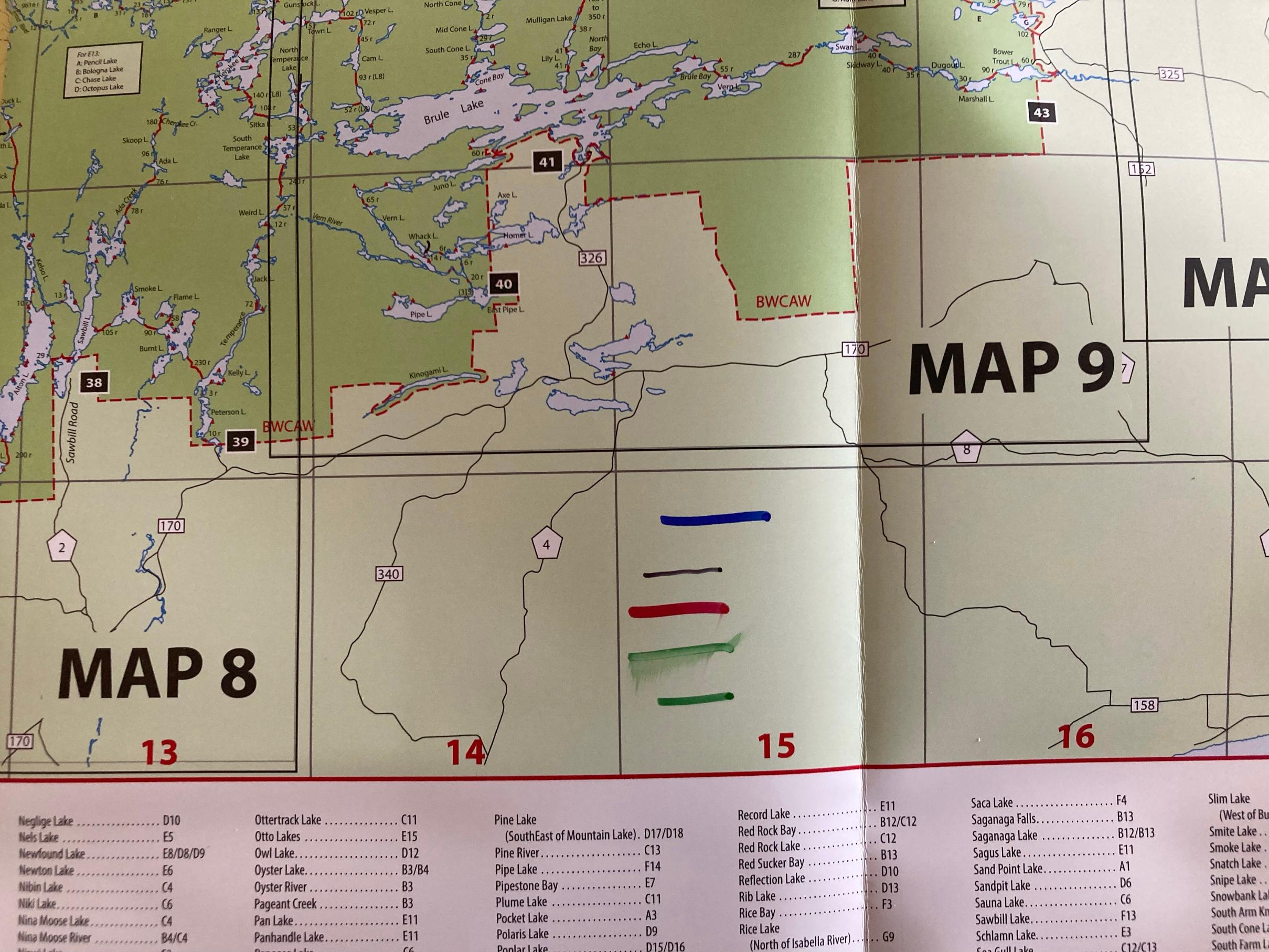 BWCA Marking Maps Boundary Waters Gear Forum