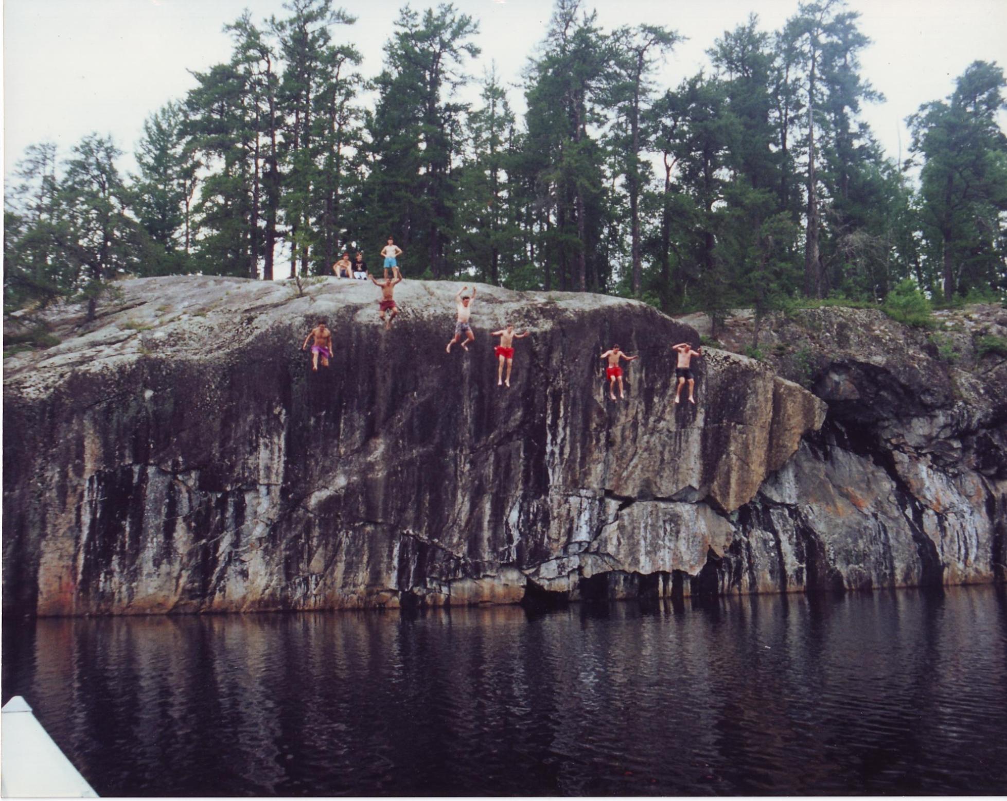 BWCA BWCA cliff jumping Boundary Waters Listening Point - General ...