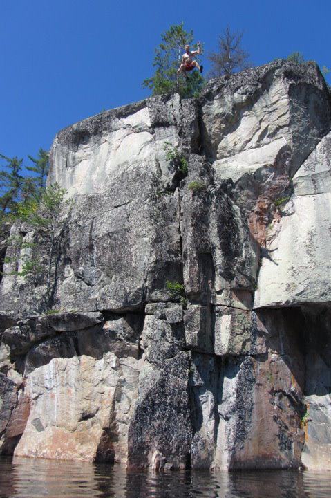 BWCA Great cliff jumping lakes for teenage boys Boundary Waters Trip ...